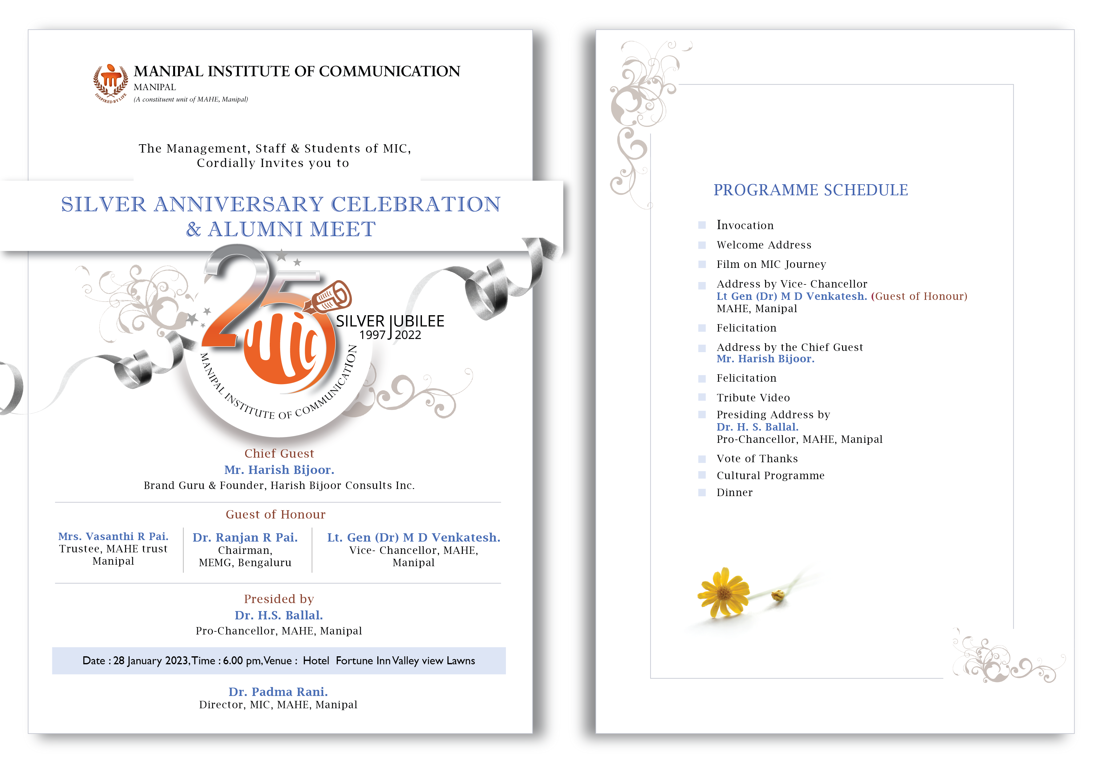 MIC: Silver Jubilee Celebration – 28th January 2023